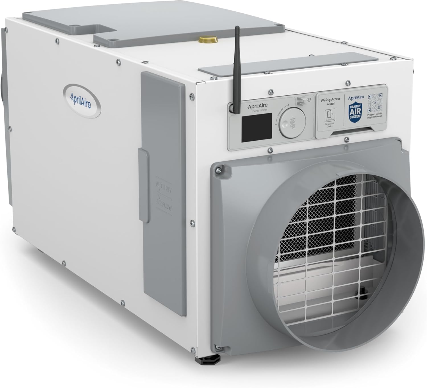 Aprilaire E100W - Wi-Fi Enabled Whole House Dehumidifier, 100 Pints ...