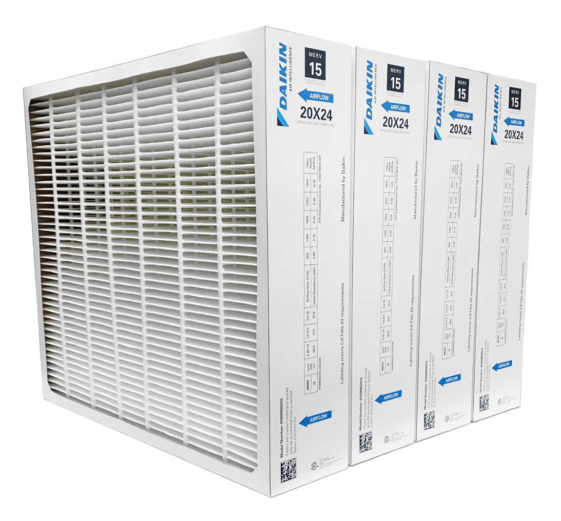 Daikin 0160M00015 - 20" x 24" x 5" Pleated MERV 15 Replacement Filter ...